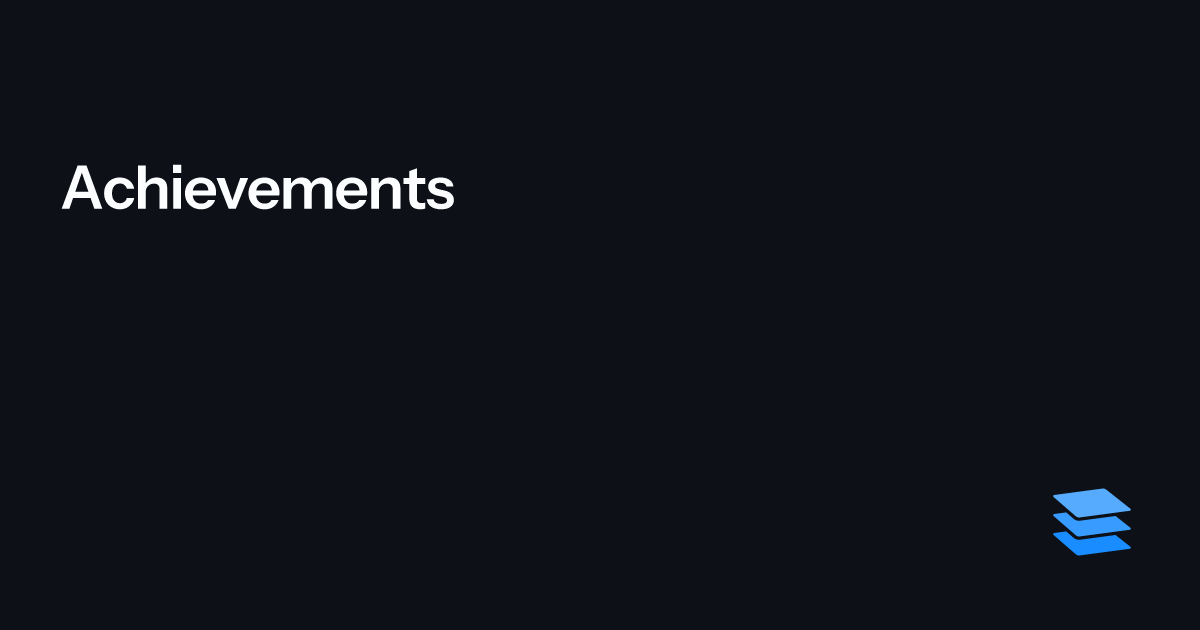 Achievements – Parcel Documentation