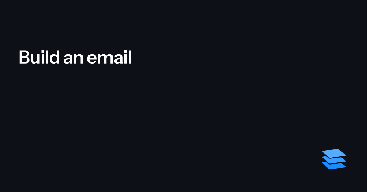 Build an email – Parcel Documentation