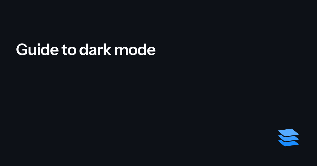 Guide to dark mode – Parcel Guides