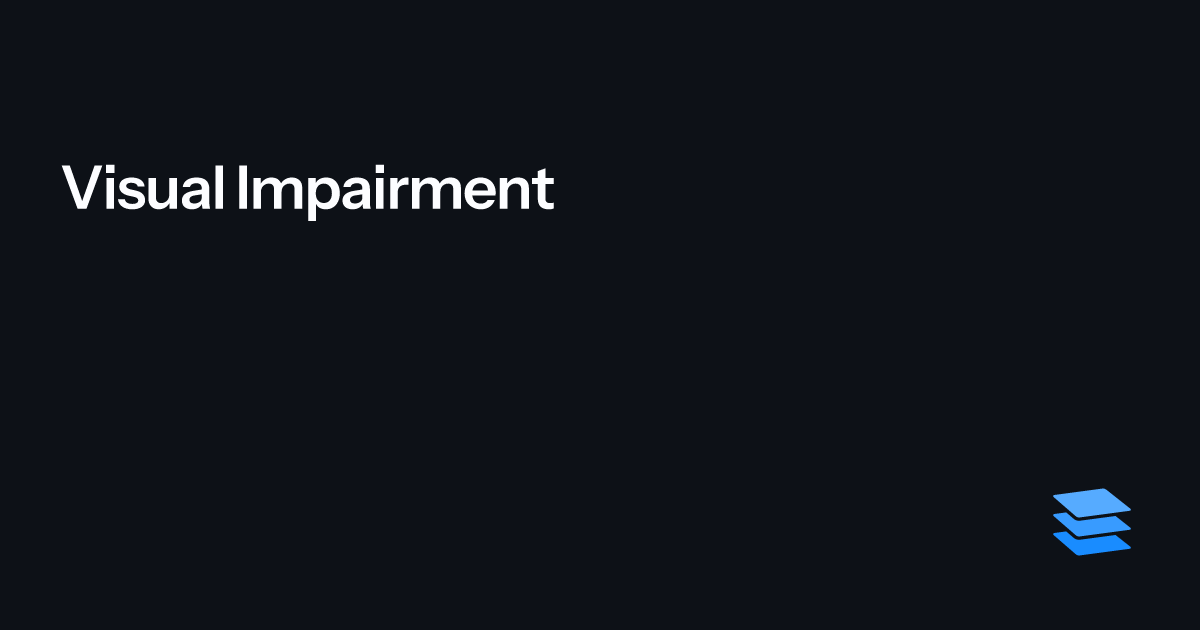 Visual Impairment – Parcel Documentation